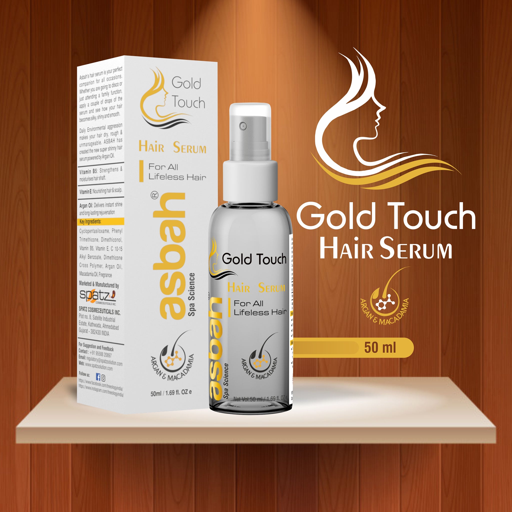 ASBAH Gold Touch Hair Serum – Spatz India